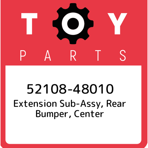 52108-48010 Toyota Extension sub-assy, rear bumper, center 5210848010 ...