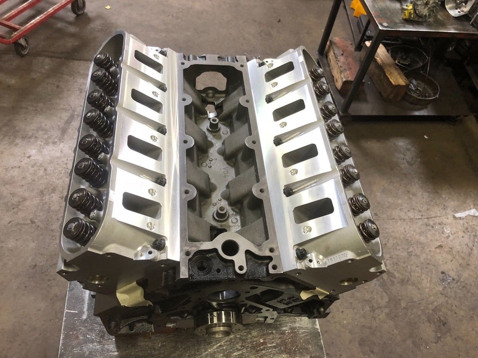 LS1 LS3 LM7 SHORT BLOCK WITH ALUMINUM HEADS 383 900HP 4.8L 5.3L Gen 4 ...