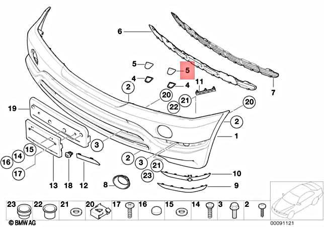Genuine BMW E53 SUV Bumper Headlight Washer Covers Cap Right OEM ...