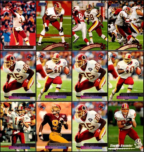 Stadium Club Washington Redskins (55) Card Lot - RARE TREASURE | eBay