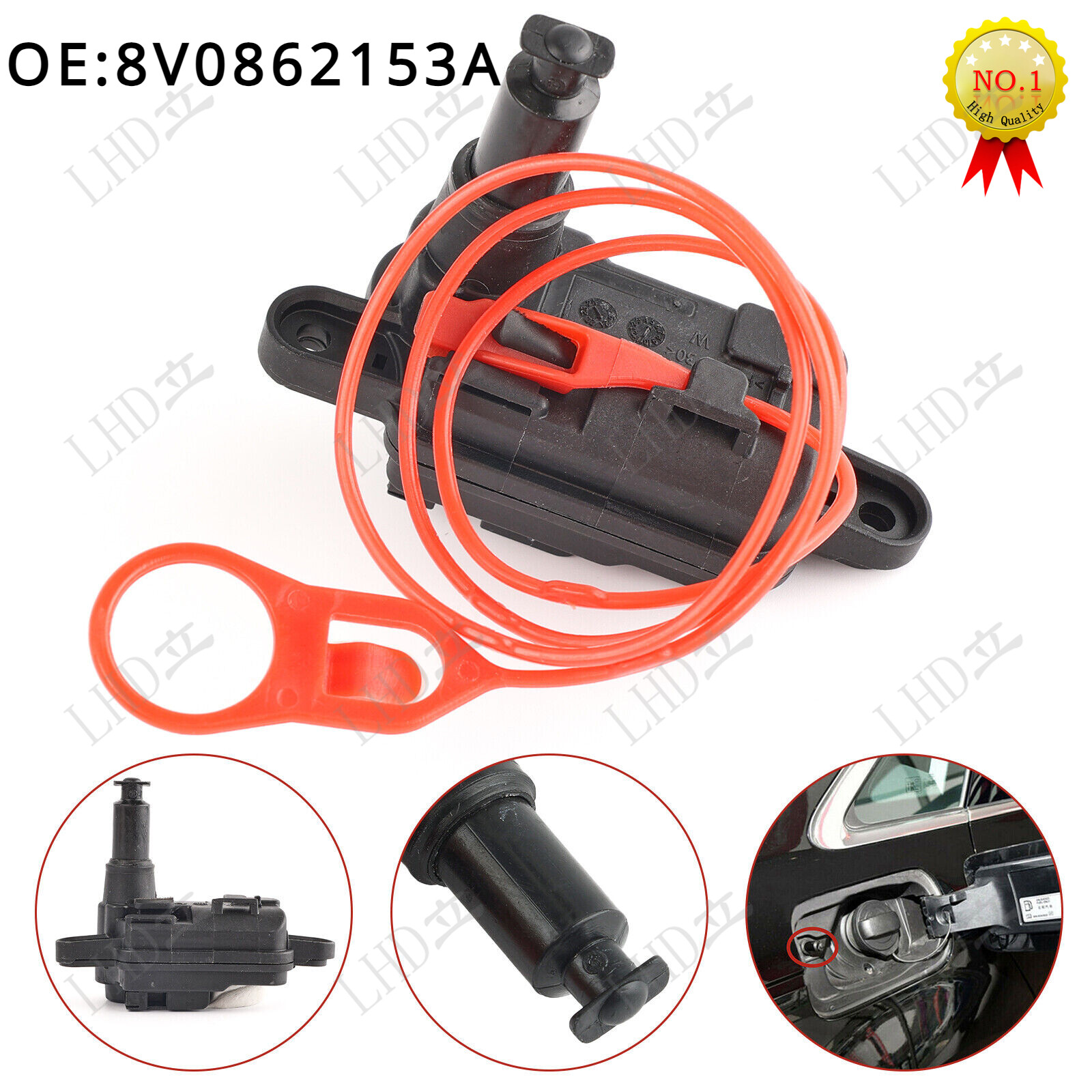 1 Pc Fuel Filler Flap Actuator 8V0862153A Fit For Audi A1 A4 A5 A6 A8 ...
