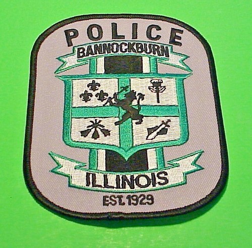 BANNOCKBURN ILLINOIS IL EST. 1929 5" POLICE PATCH FREE SHIPPING!!! | eBay