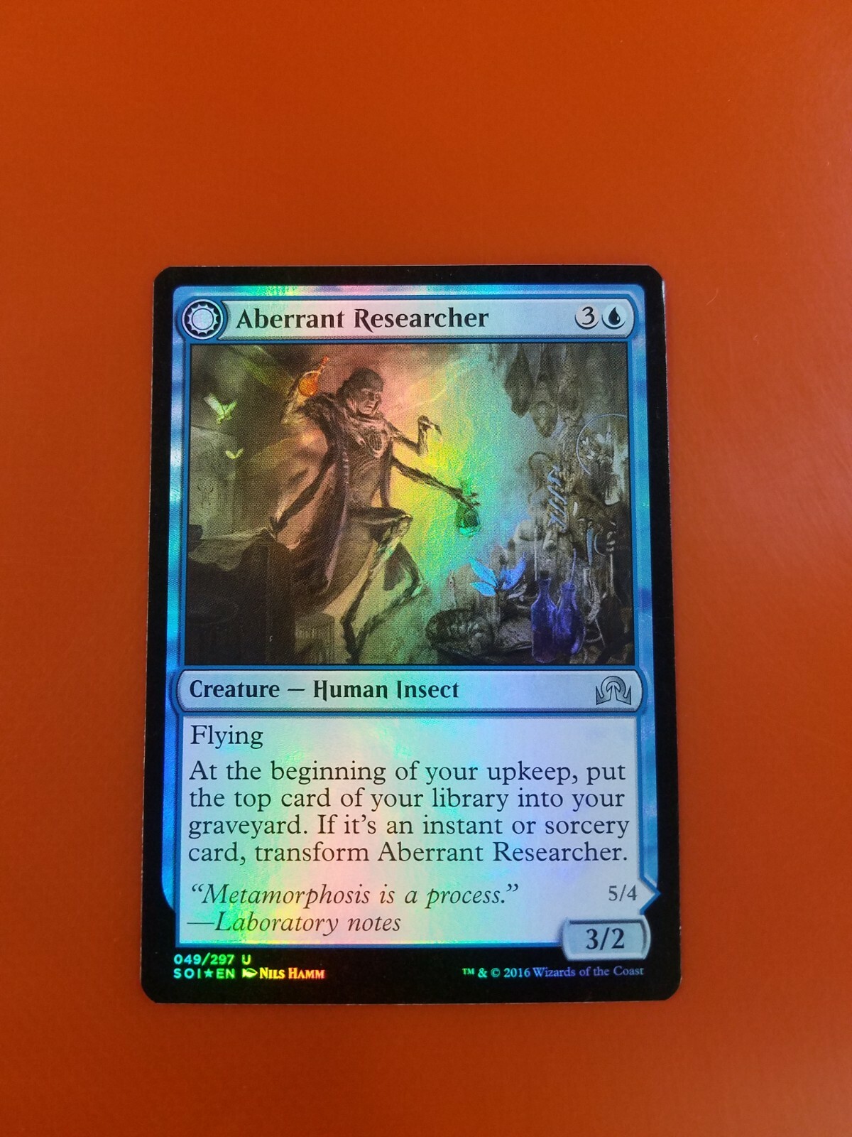 1x Aberrant Researcher // Perfect Form | FOIL | Shadows over Innistrad ...