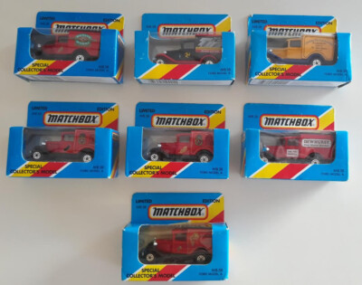 Matchbox Lot Of 7 MB38 Ford Model A, UK Ed. 1981 Special Collector's ...