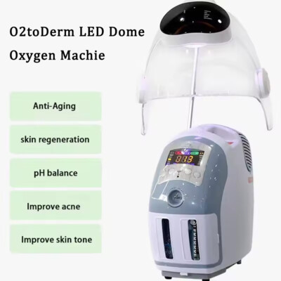 Face Oxygen Therapy LED Mask Dome O2toDerm Oxgen spray Jet Peel Facial ...