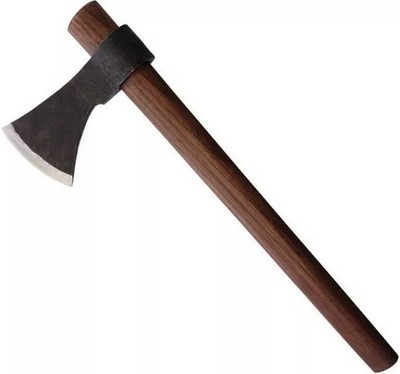 Factory X Axe 5.5" Carbon Steel Head With Cutting Edge Brown Wood ...