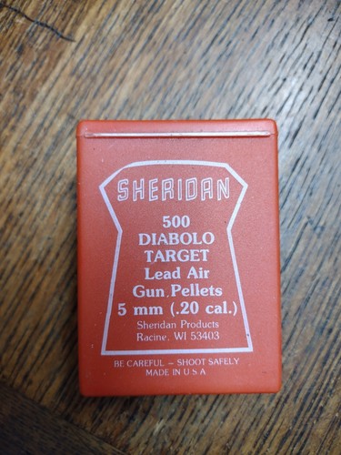 Sheridan 500 Diabolo Target Lead Air Gun Pellets 5 MM .20 Cal. NEW OLD ...