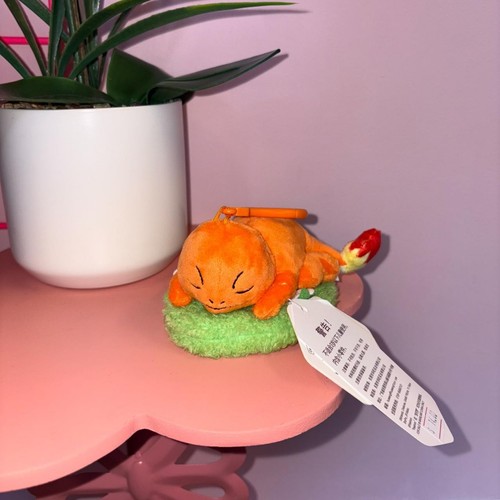Pokemon Charmander Laying on Grass Pokémon Plush Keychain Dangler | eBay