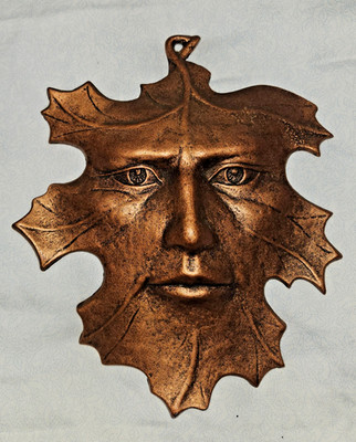 VTG 1996 Carson "Spirit Of The Forest" Leaf Man Wall Decor Bronze Tone ...