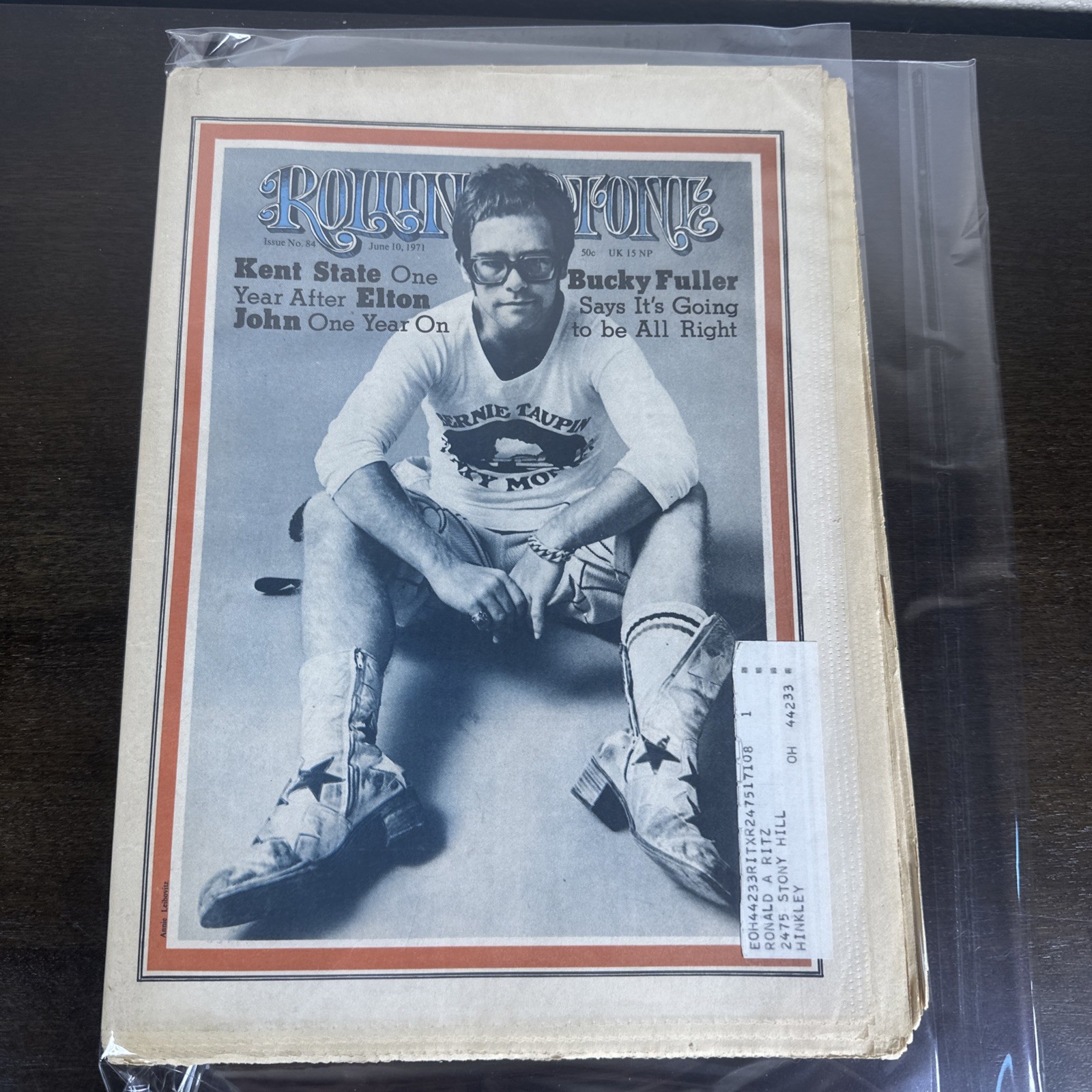 NM 1971 JUNE 10 ROLLING STONE #84 ELTON JOHN Levis Jagger McCartneys ...