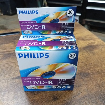 New 20-pack Philips mini DVD-R GameCube Disc 1.4 GB 30 Min | eBay