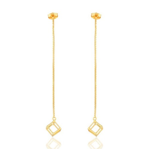 Girls Party Wear Design Cubic Thread Earring Minimalist & Dainty ...