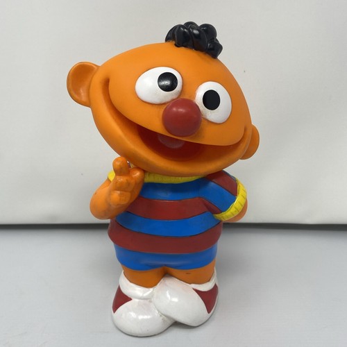 Vintage 90s Sesame Street Baby Ernie Coin Piggy Bank Illco Jim Henson ...