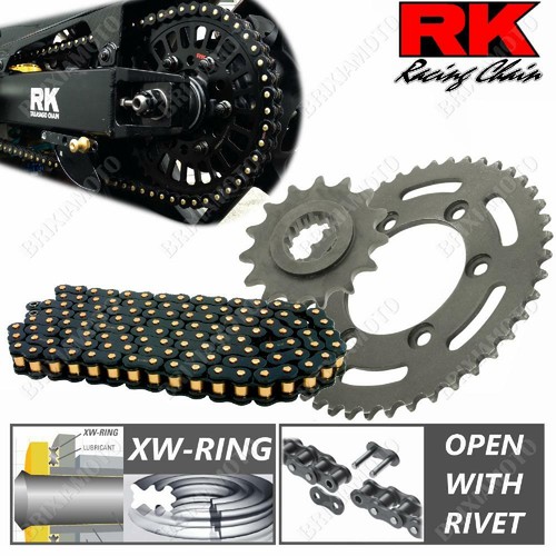 Chain RK 525ZXW Sprocket 17 Sprocket 39 Bkr Yamaha 850 TRX 1996-1997 ...