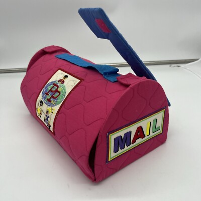 VTG 80s Pen Pals Pink Cloth Mailbox With Baby Doll Inside Extra ...