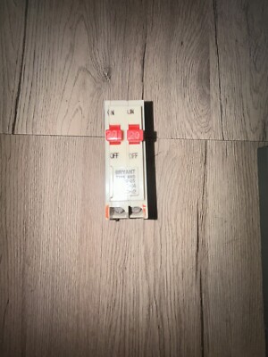 Bryant BR 20-20 BR2020 20 Amp 1 Pole Circuit Breaker Type BRD 120VAC ...