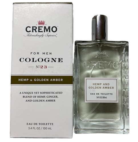 Brand New Open Box Cremo Hemp & Golden Amber EDT Cologne 10mL 3.4oz | eBay