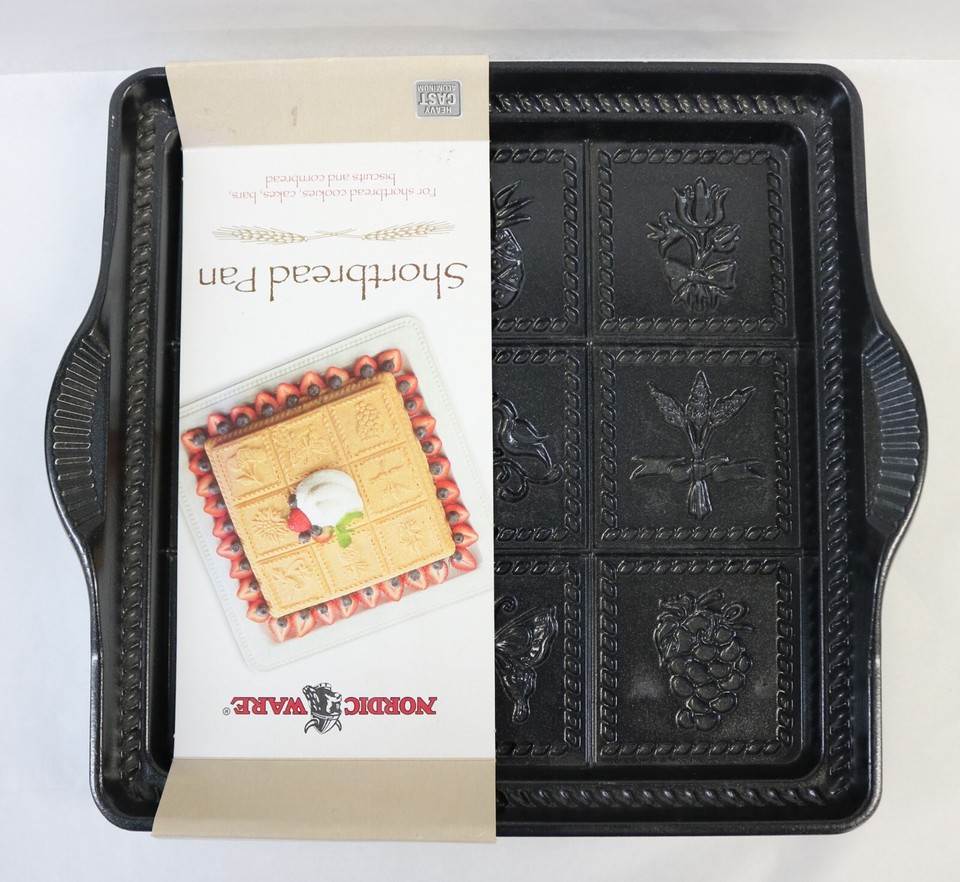 Nordic Ware 03237 Cast Aluminum English Shortbread Baking Pan Brand New ...