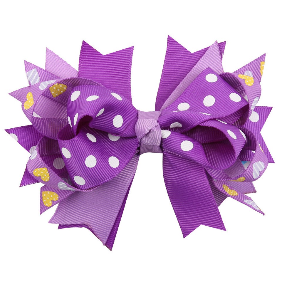 Hair Accessory Dovetail Knot Grosgrain Ribbon Hair Bow With Clip For ...