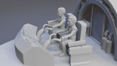 Fireball XL-5 - 2 Pilots, Canopy, Capsule, Rocket Body Set - 8 inches ...