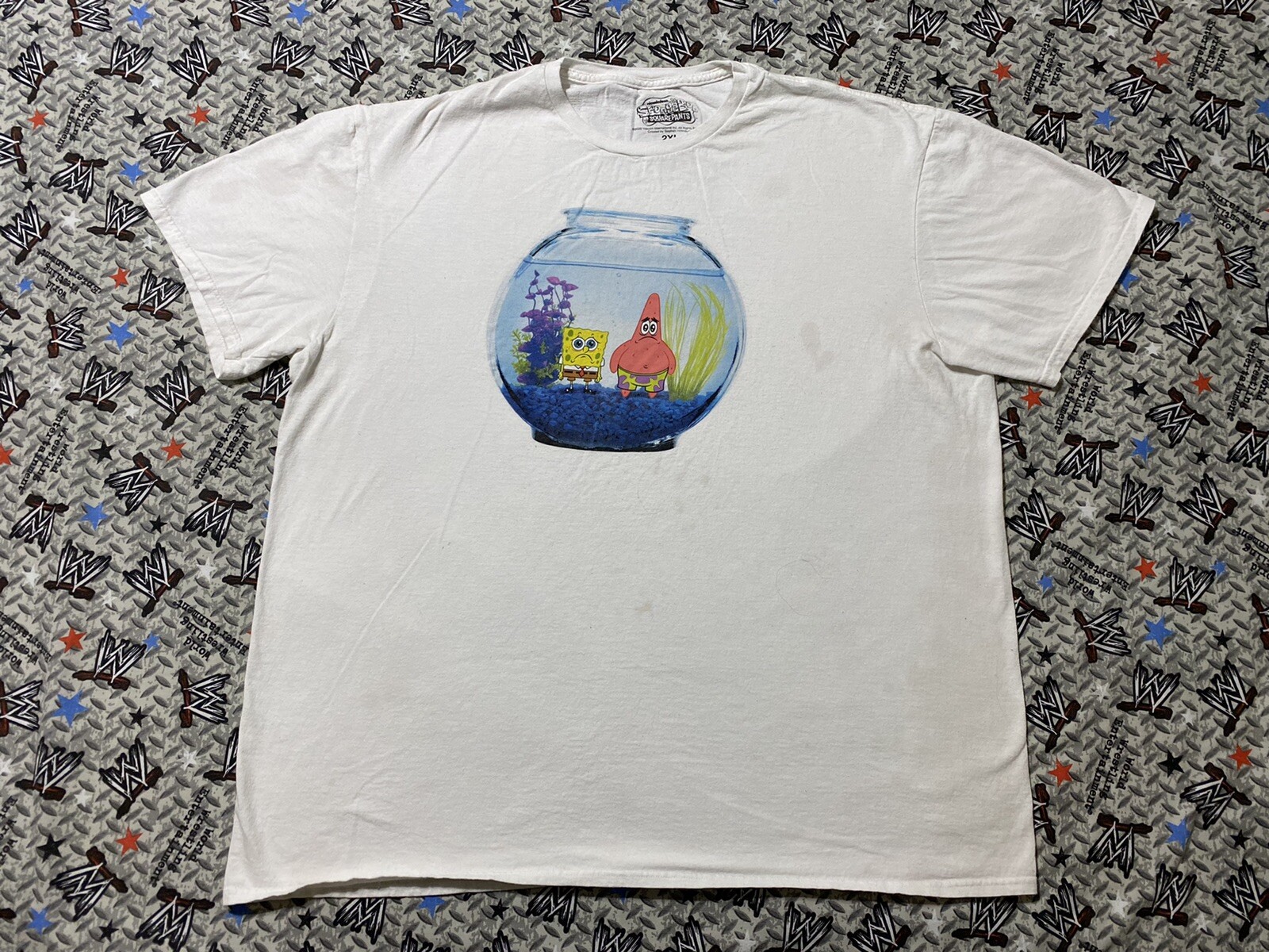 Spongebob Squarepants Patrick Star Fish Bowl T-Shirt … - Gem