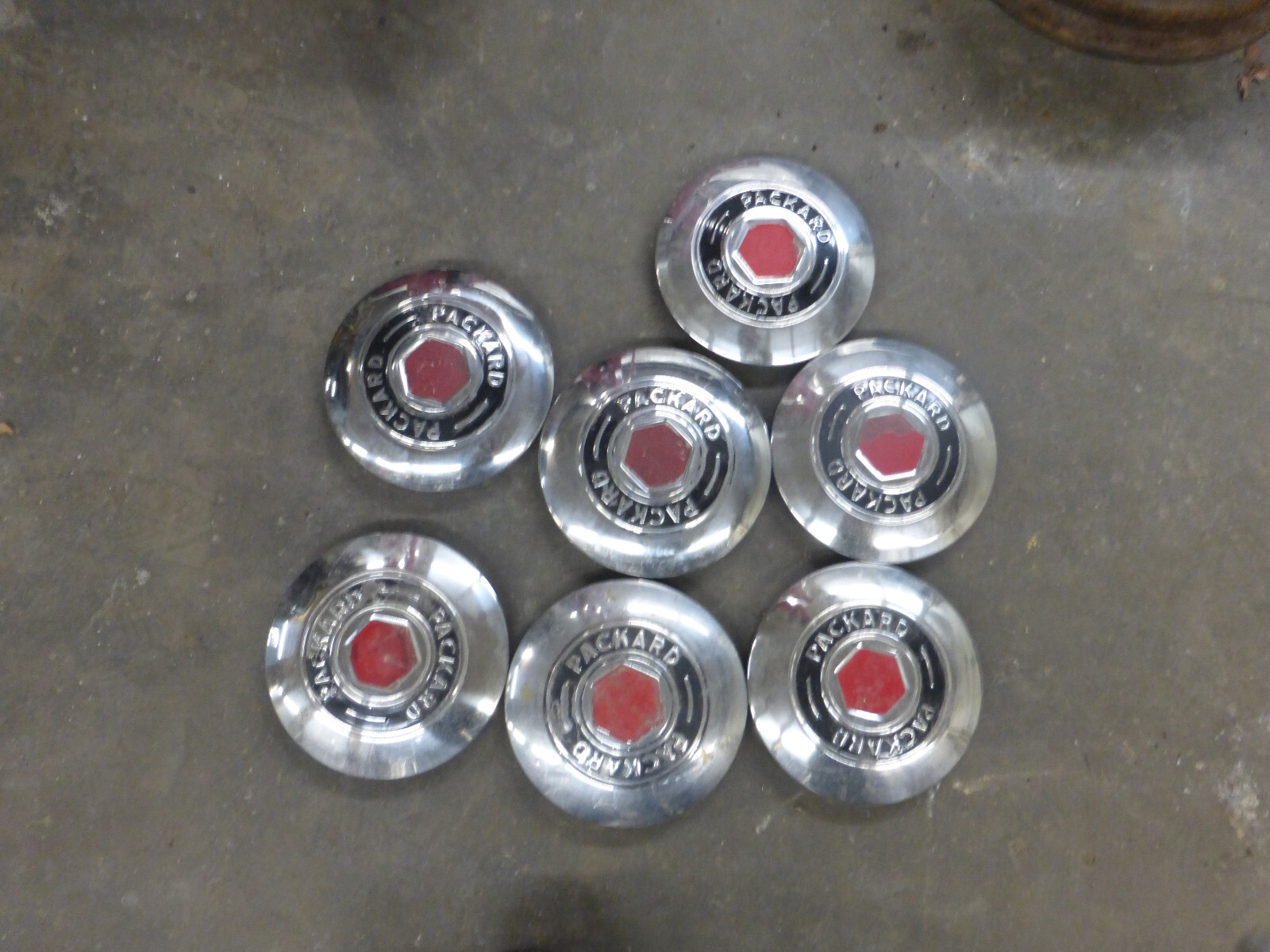 Packard Caribbean wire wheel center cap SHelf B | eBay