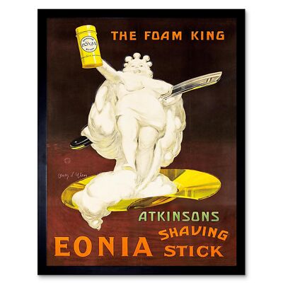 Advert Atkinsons Eonia Shaving Stick Foam King Vintage Razor 12X16 ...