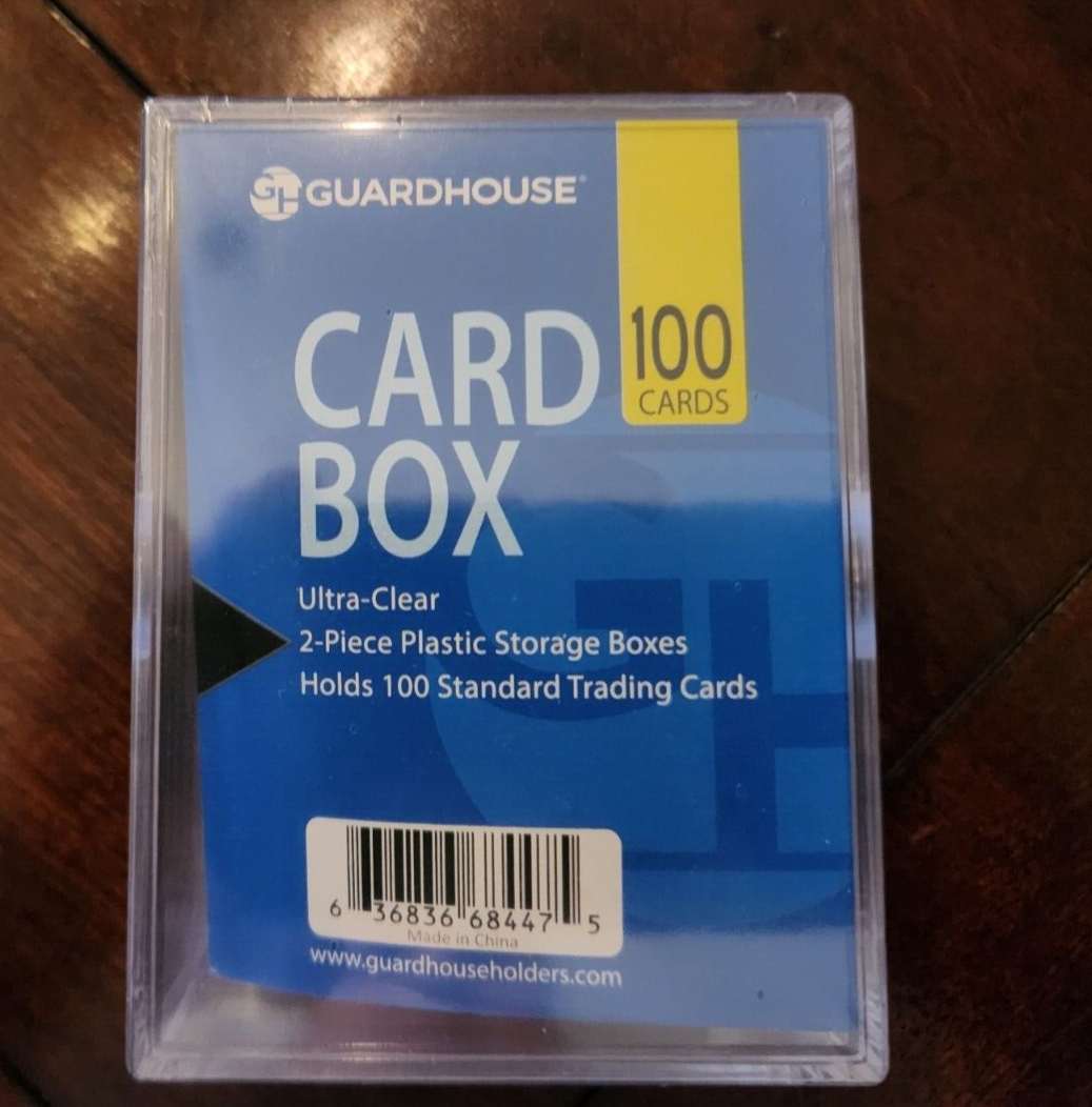 1 Box holds 100 Card Guardhouse Slider Stackable Plastic Trading ...