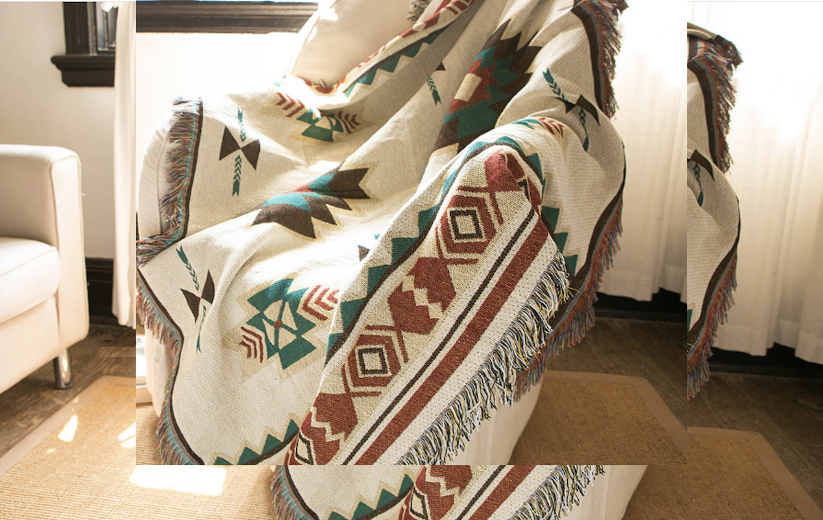 S-XXX Large Indian Aztec Cotton Picnic Camping Throw Rug Tribal Navajo ...