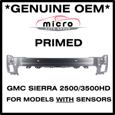 2024-2025 GMC SIERRA 2500HD 3500HD OEM FRONT PRIMED BUMPER W/SENSOR ...