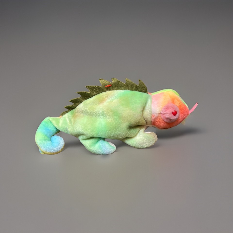 TY Beanie Baby - IGGY the Iguana (tye-dyed w/ spikes) (9.5 inch) Animal ...
