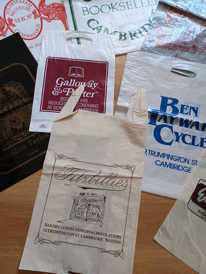 Cambridge Plastic Bags X 8 | eBay UK