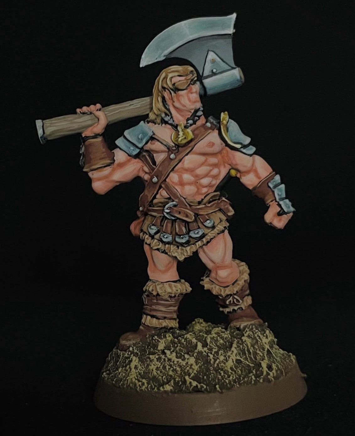 Reaper Miniature Painted Barbarian With Axe D&D Pathfinder RPG | eBay