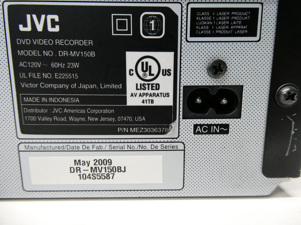 🍀 NICE! JVC DR-MV150B DVD VHS Combo Recorder Player Tested, NO Remote ...