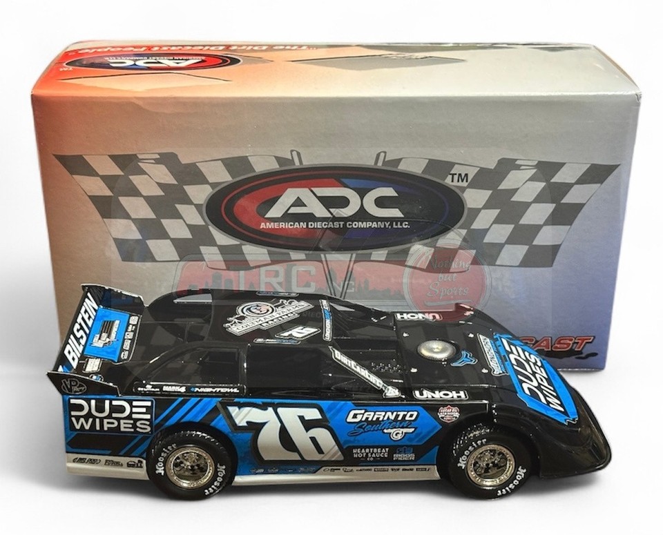 Brandon Overton 2025 ADC 1/24 #76 Dude Wipes Dirt Late Model Diecast | eBay