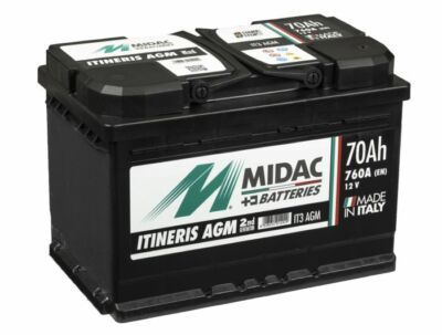 MIDAC IT3 AGM Sealed Car Battery Start Stop TYPE 096 12V 70Ah 760CCA OE ...