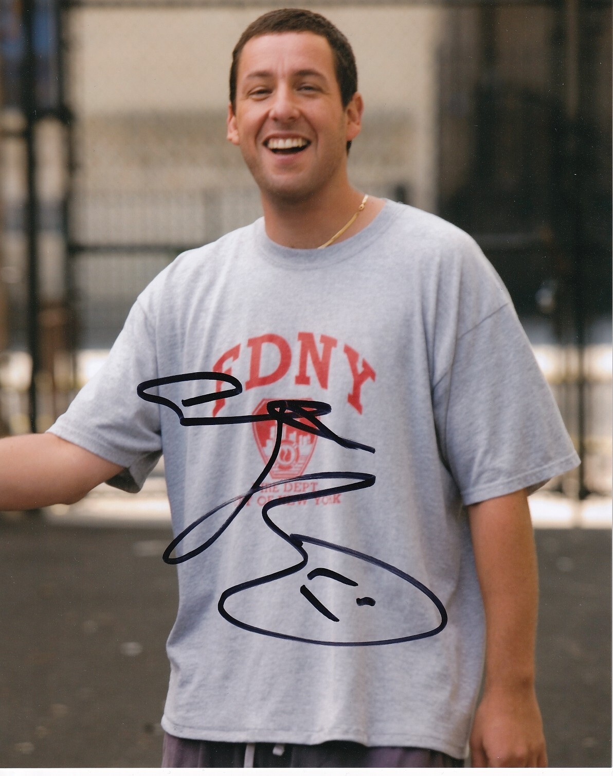 ADAM SANDLER signed Autogramm 20x25cm CHUCK & LARRY in Person autograph ...