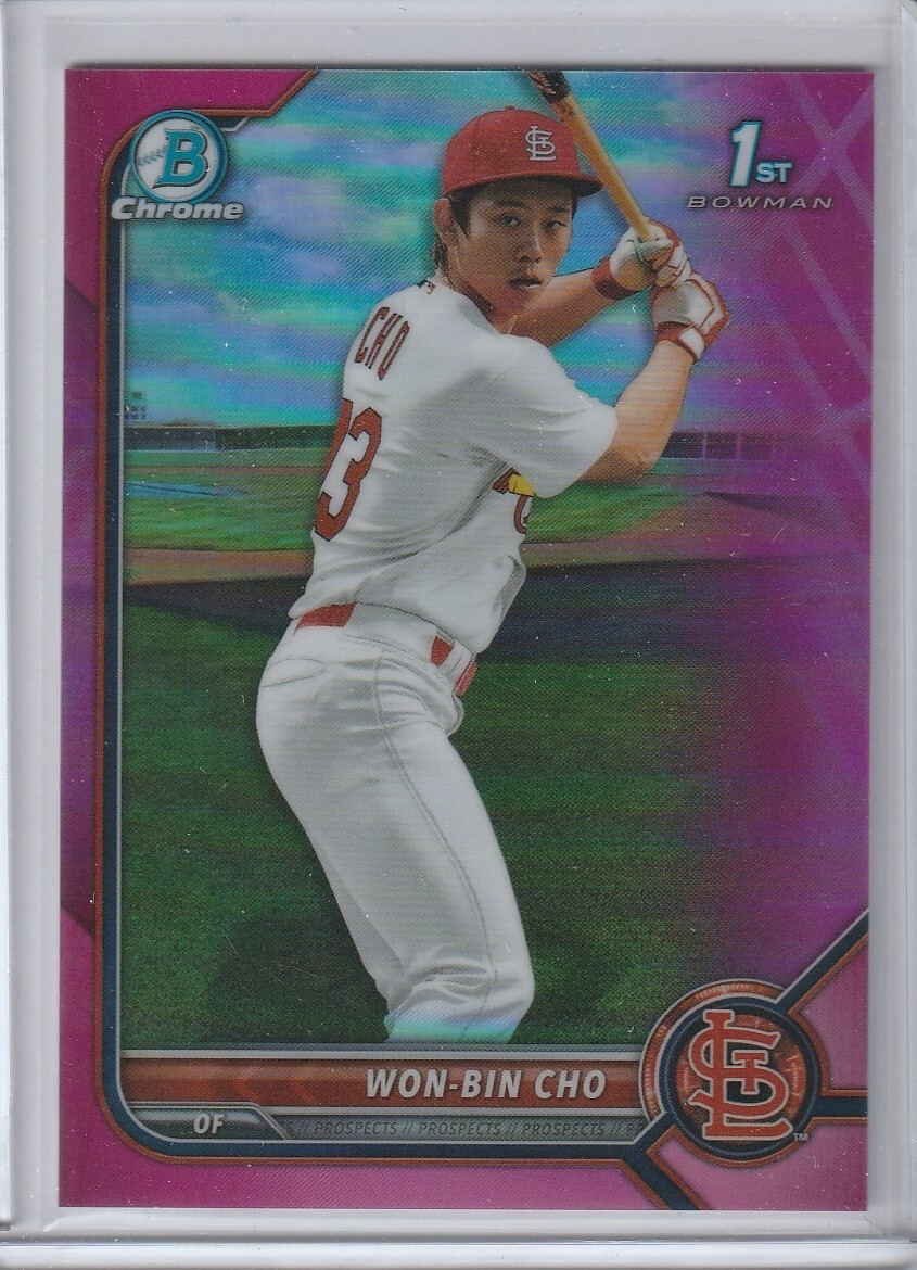 WON-BIN CHO 2022 Bowman Chrome 1ST Pink 11/199 CARDIANALS | eBay