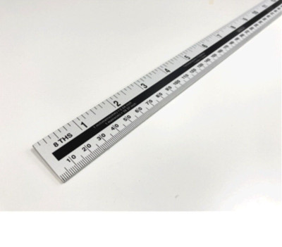 1 METRE ALUMINIUM RULER RULE METRESTICK STICK DIY ENGINEERS CARPENTER ...
