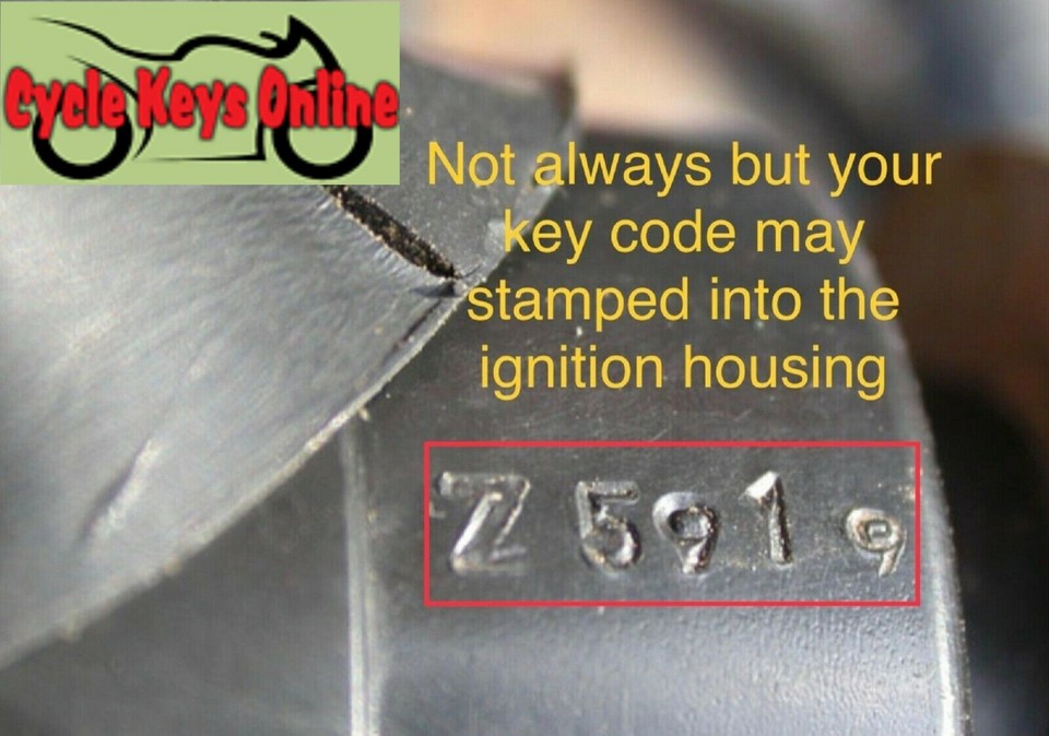 Kawasaki Motorcycle Keys Cut to Your Key Code | Silver | OE | Rear ...