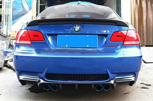 Carbon Fiber Rear Bumper Diffuser For BMW E93 E92 M3 Quad Tips GTS ...