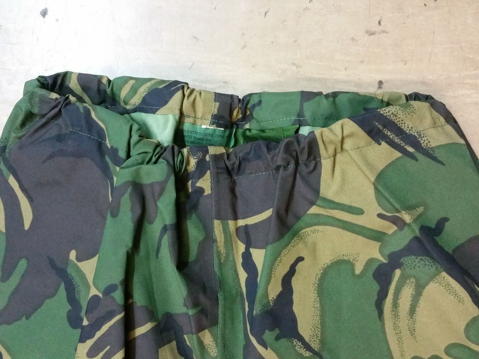 Genuine British Army DPM Combat GoreTex Elasticated Waterproof Trousers ...