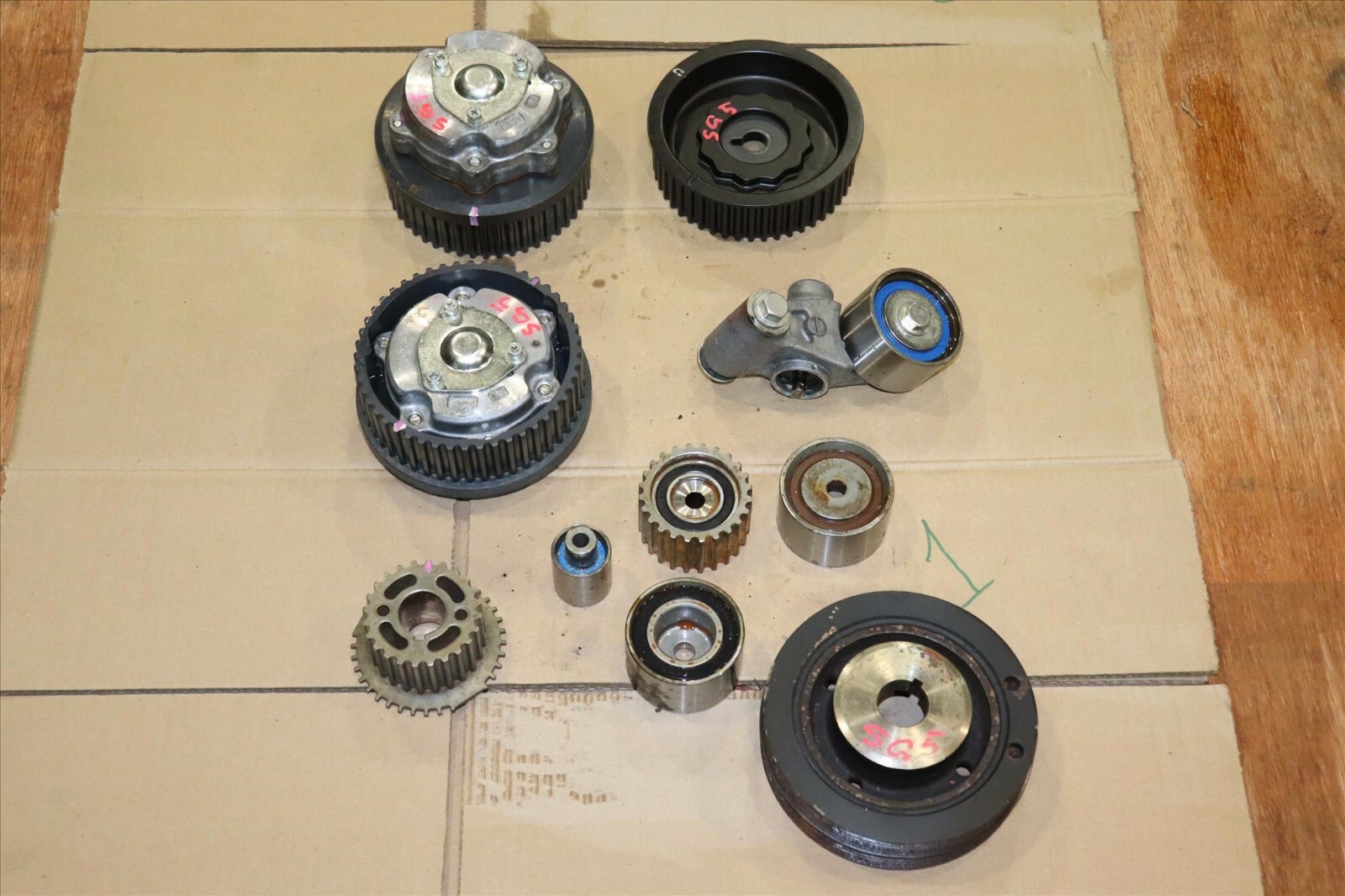JDM Subaru WRX Forester EJ205 Turbo AVCS Cam Gears timing belt Pulleys ...