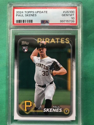 2024 TOPPS UPDATE #US100 PAUL SKENES - PIRATES ROOKIE - GEM MINT PSA 10 ...