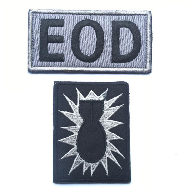 Embroidered Explosive Ordnance Disposal Tab Airborne EOD Hook Loop ...