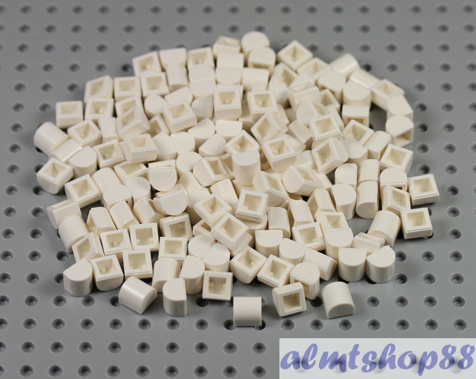 LEGO - 1x1 Slopes Curved Double White - Brick Sloped 49307 Town Lot | eBay