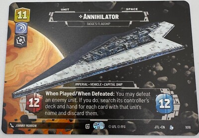 Annihilator - Tagge's Flagship #1018 Star Wars Unlimited: Jump to ...