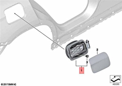 Genuine BMW X4 M G02 X4 20dX 20iX 25dX 30dX 30iX M40dX Cover Pot ...