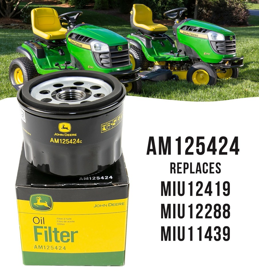 John Deere #AM125424 Oil Filter Original Equipment - 4 PACK ...