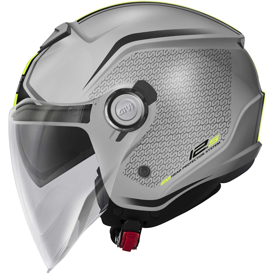 Givi 12.5 Touch Matt Grey Yellow Helmet Size M | eBay
